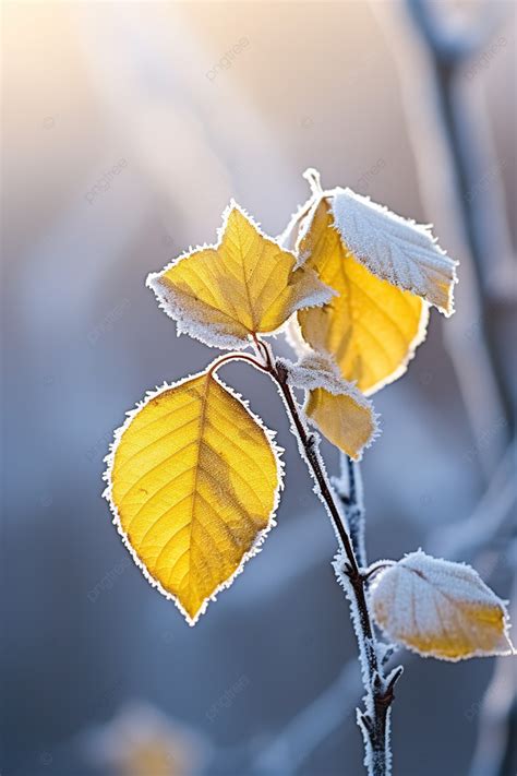 나뭇가지에 잎을 덮고 있는 안개와 서리 배경 배경 화면 및 일러스트 무료 다운로드 Pngtree