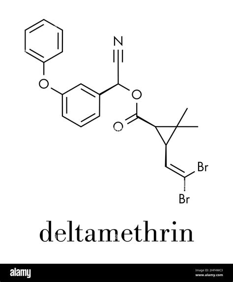 Deltamethrin Insecticide Molecule Synthetic Pyrethroid Skeletal