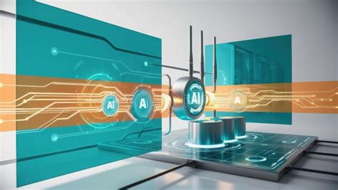 Glowing Energy Grid Controlled By Ai Systems Showcasing Dynamic