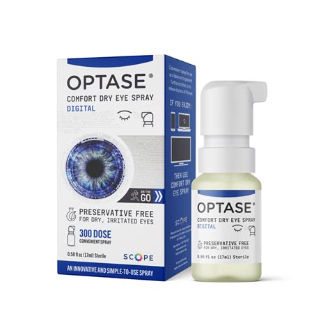Optase Comfort Dry Eye Spray Digital Scope Connect