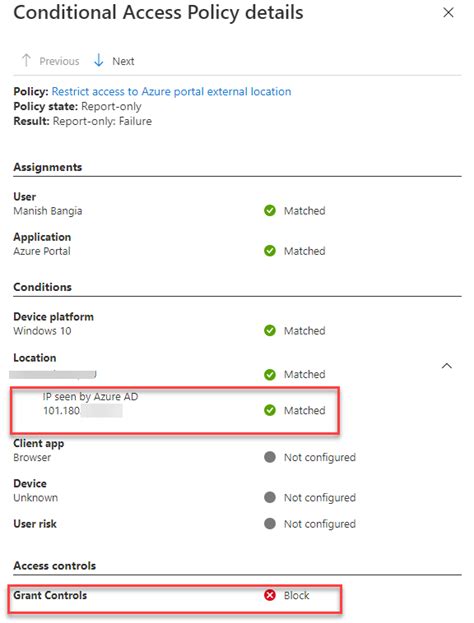 Verify Conditional Access Policies Using Report Only Mode