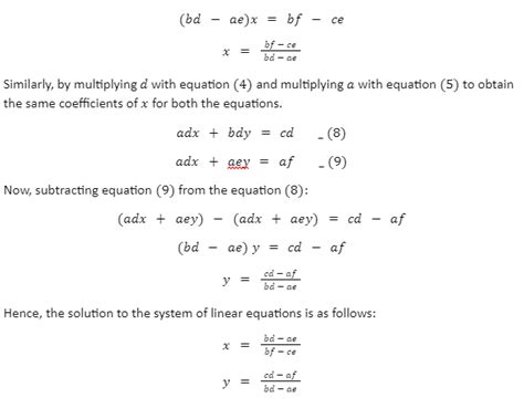 Methods To Solve System Of Equations