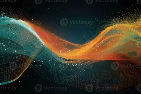 Patterns That Suggest The Idea Of Big Data Movement And Fast Flowing Bits And Data Transfer