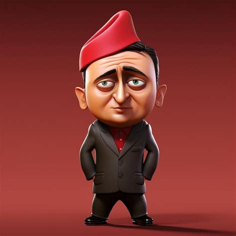 Premium Photo Akhilesh Yadav Samajwadi Party Cartoon Character Akhilesh Yadav Ai Image