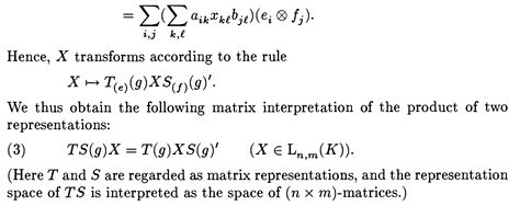 A Difficulty In Understanding The Indices In The Matrix Interpretation