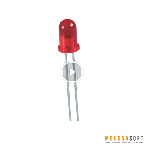 Led 5mm Rouge Moussasoft