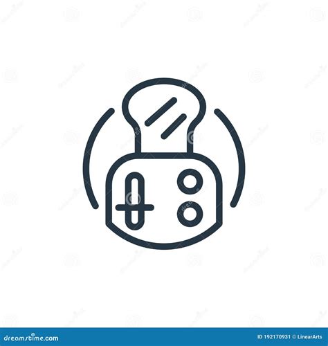 电器概念的烤面包机图标矢量 烤面包机可编辑笔触的细线图示 烤面包机线性符号 向量例证 插画 包括有 灌肠器 查出 192170931