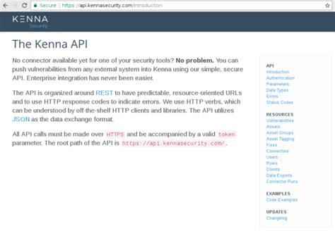 Kenna Security Connectors And Rest Api Alexander V Leonov