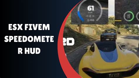 Esx Fivem Speedometer Hud Real Time Tracking Upgrade