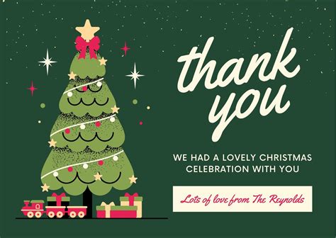 Christmas Thank You Cards Free Printable Free Printable Hq