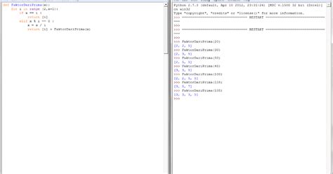 Pemfaktoran Menggunakan Bilangan Prima Di Bahasa Pemrograman Python Pemrograman Sederhana