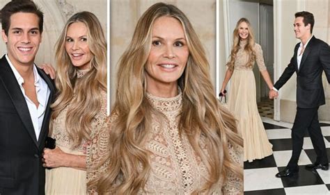 Elle Macpherson 58 Is Breathtakingly Ageless With Lookalike Son Flynn 24 At Dior Show