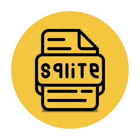 Iconos De Tipo De Archivo Sqlite Y Extensión De Formato De Documento