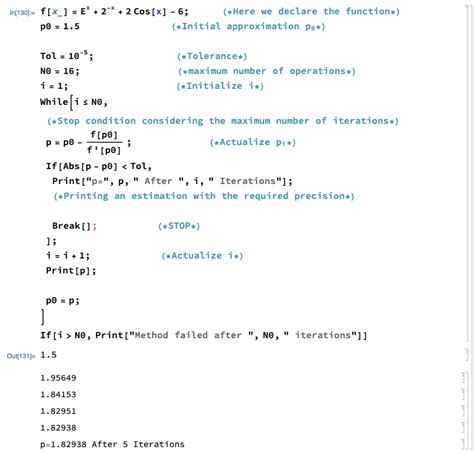 Numerical Analysis Exercise 6a Ch 2 Pg 75 Quizlet