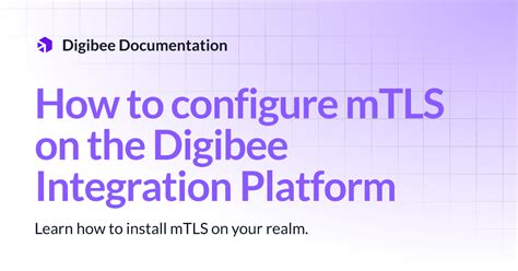 How To Configure Mtls On The Digibee Integration Platform Digibee