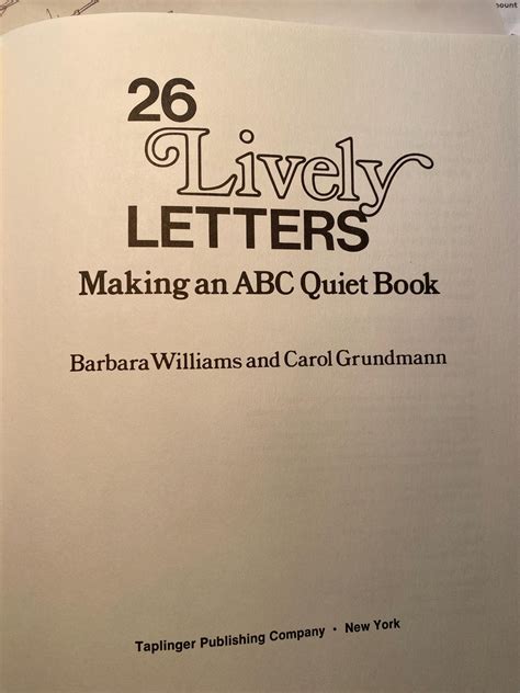 26 Lively Letters Making An Abc Quiet Cloth Book Alphabet B