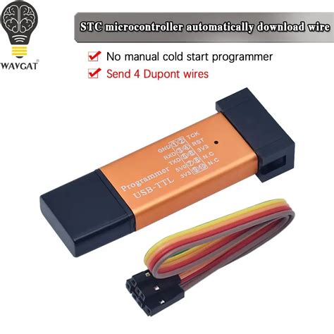 WAVGAT MCU STC 51 Microcontroller Downloader Auto Programmer 3 3V 5V