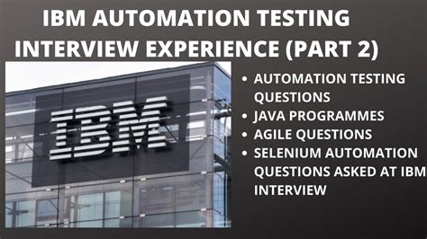 Ibm Automation Interview Questions Ibm Agile Interview Questions Ibm