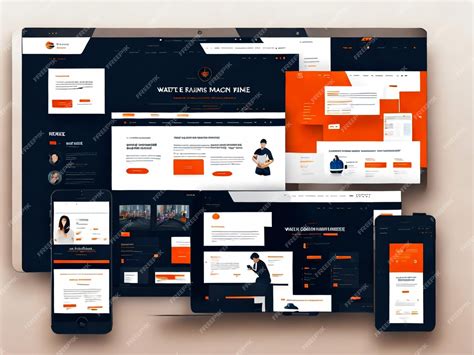 premium photo modern user interface design template mockups ui ux
