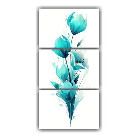 Cuadros Decorativos En Lienzo Estilo Neonoir Colores Turquesa