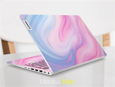 Laptop Skins Lenovo Yoga Accessories Customization Design Vinyl Decals Marble Texture For Legion