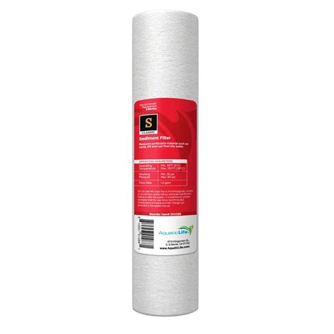 10 Inch 1 Micron Sediment Filter Cartridge
