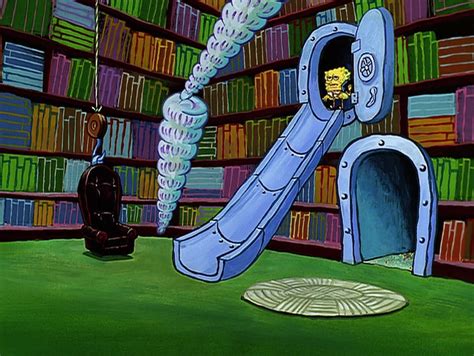 Spongebobs Library In 2025 Spongebob House Spongebob Background Spongebob