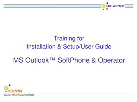 PPT Training For Installation Setup User Guide PowerPoint Presentation ID