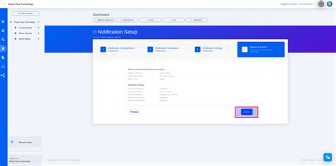 Setup Notification Type On Metering Point Smart View Technology