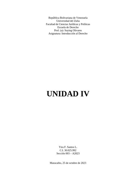 Unidad 4 Introduc Al Derecho Pdf