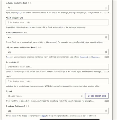 Failed To Create A Send Channel Message In Slack Error From Slack Invalid Thread Ts Zapier