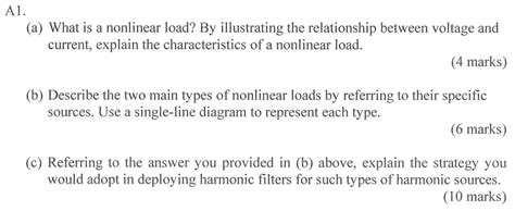 Solved A What Is A Nonlinear Load By Illustrating The Chegg Com