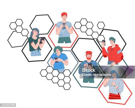 비즈니스 네트워크 흰색에 고립 된 플랫 만화 벡터 일러스트레이션 리퍼럴 마케팅에 대한 스톡 벡터 아트 및 기타 이미지 리퍼럴 마케팅 개발 계약서 Istock