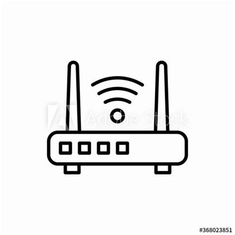 Outline Router Icon Router Vector Illustration Symbol For Web And Mobile AD Icon Router