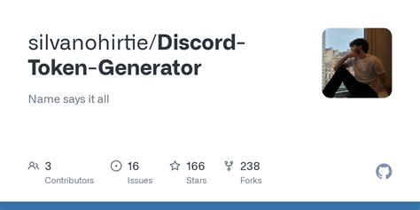 GitHub Silvanohirtie Discord Token Generator Name Says It All