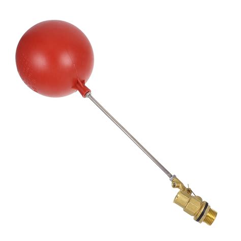 Whamvox 1set Red Round Ball Float Valve For Automatic Water Flow