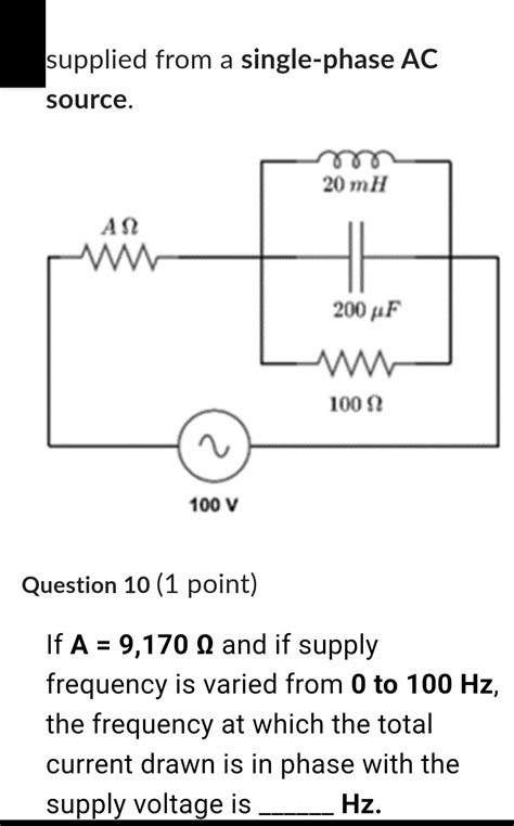 Solved Supplied From A Single Phase AC Source Question Chegg Com