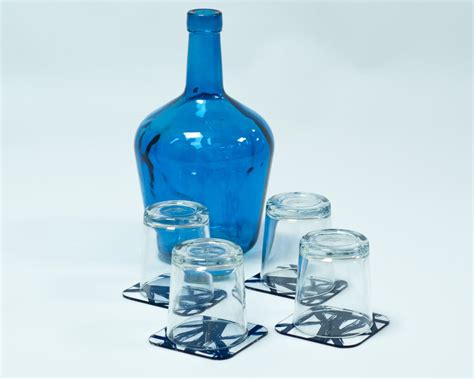 Bases Para Copos Com 90x90mm Acrilfer