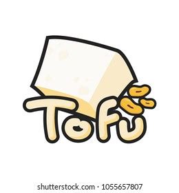 Tofu Cartoon Logo Logo Design Symbol Stock Vector Royalty Free