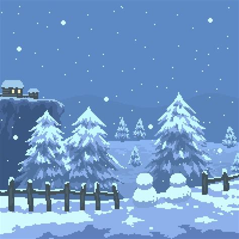 Snow Pixel Art Vectors And Illustrations For Free Download Freepik