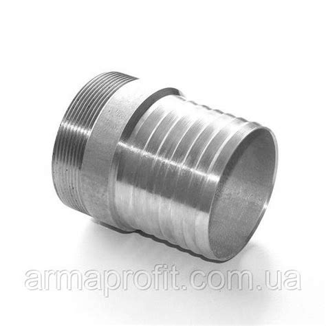 Штуцер под шланг с наружной резьбой G2''х60мм ст.12Х18Н10Т (бесшовная ...