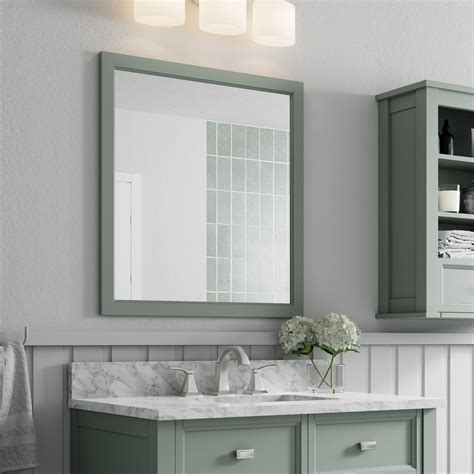 Green Bathroom Mirror Rispa
