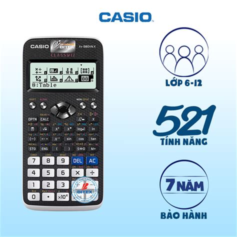 Máy Tính Casio Fx 580vn X 10 HiỆu SÁch Mai