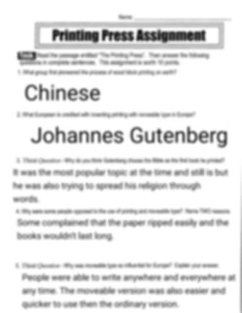 Solution Kami Export The Printing Press Assignment Studypool