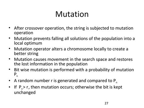 Genetic Algorithms Artificial Intelligence Ppt