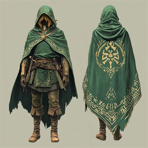 Green Cloak Travelling Cloak Link Cloak Ottoman Cloak
