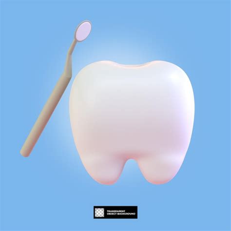 Premium Psd 3d Clean Tooth Maintenance Illustration
