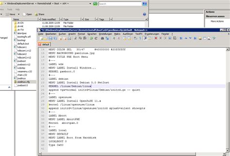 using windows deployment services wds to install linux over network