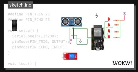 Project Water Level Wokwi Esp32 Stm32 Arduino Simulator