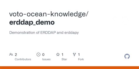 Github Voto Ocean Knowledgeerddapdemo Demonstration Of Erddap And Erddapy